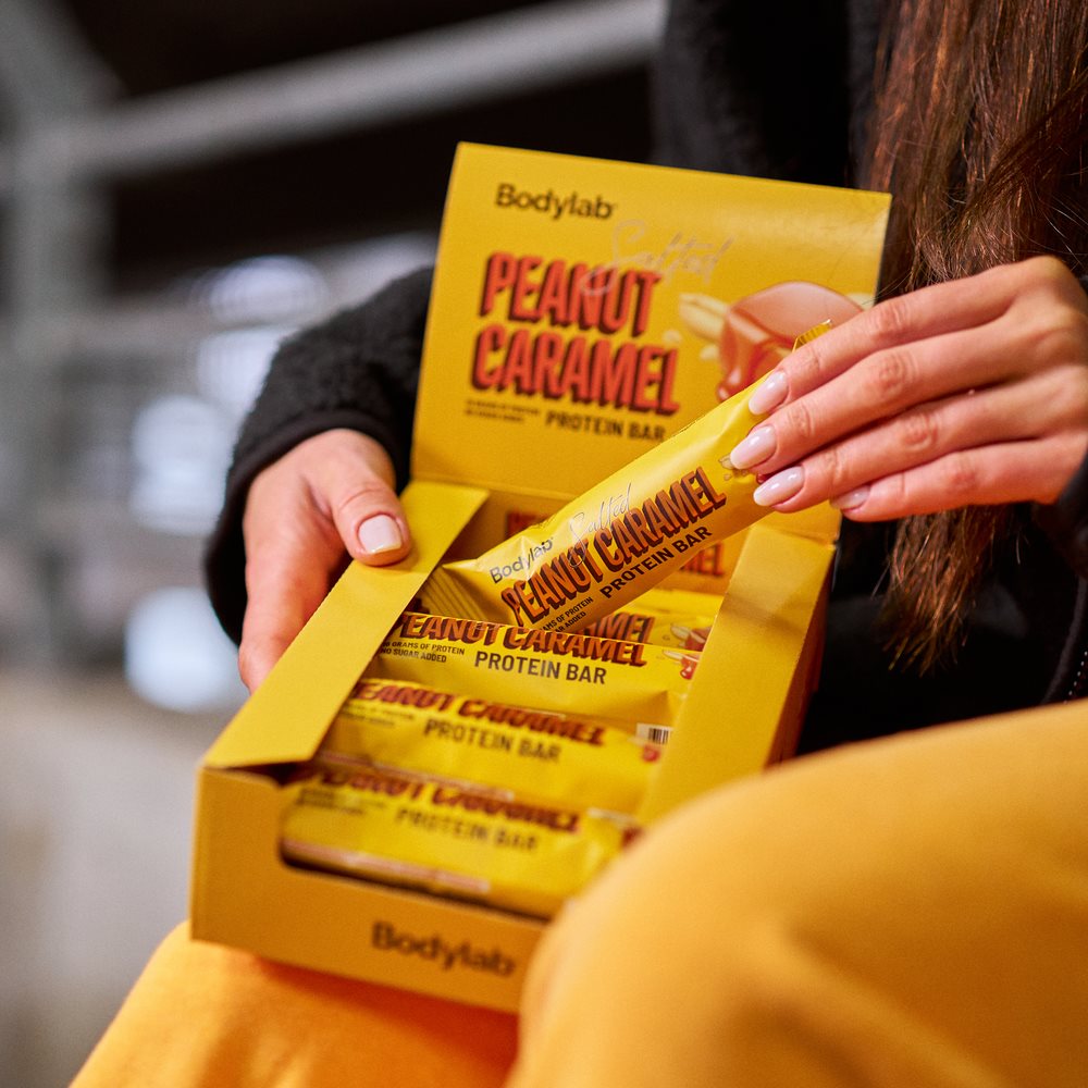 Salted Peanut Caramel Protein Bar – køb her! | Bodylab